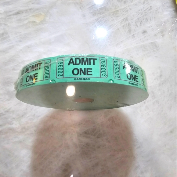 Amscan | Party Supplies | Admit One Green Ticket Roll X 2 1 Roll Of 200 ...